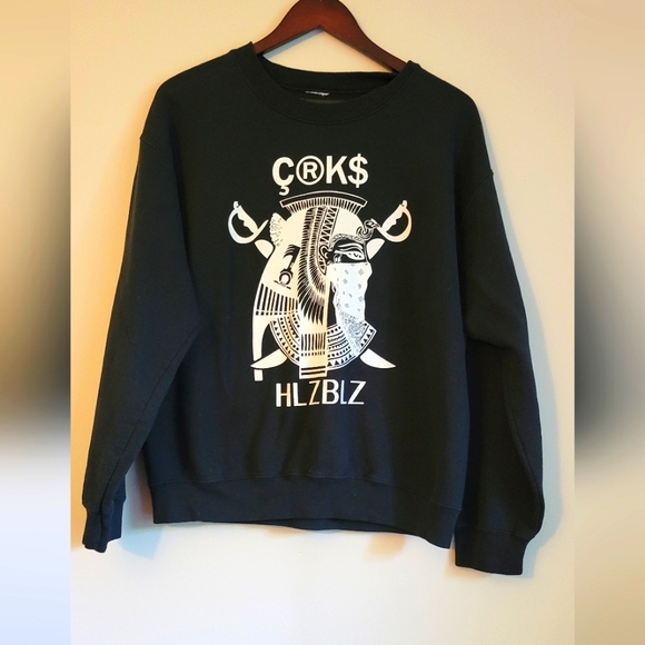 Crooks & Castles | Shirts | Crooks Castles X Hellz Bellz Crewneck Black ...